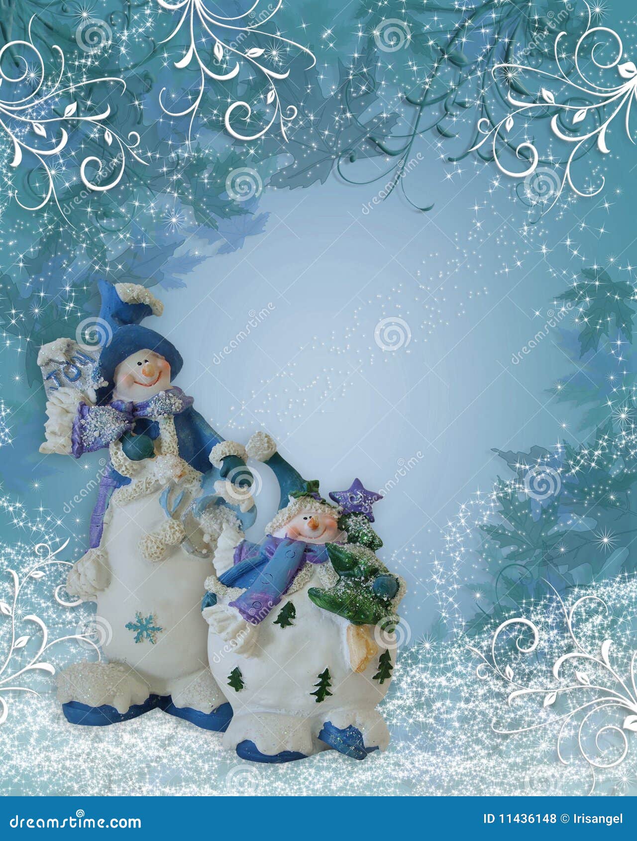 Snowman Background Christmas Border Stock Illustrations – 4,153 Snowman ...