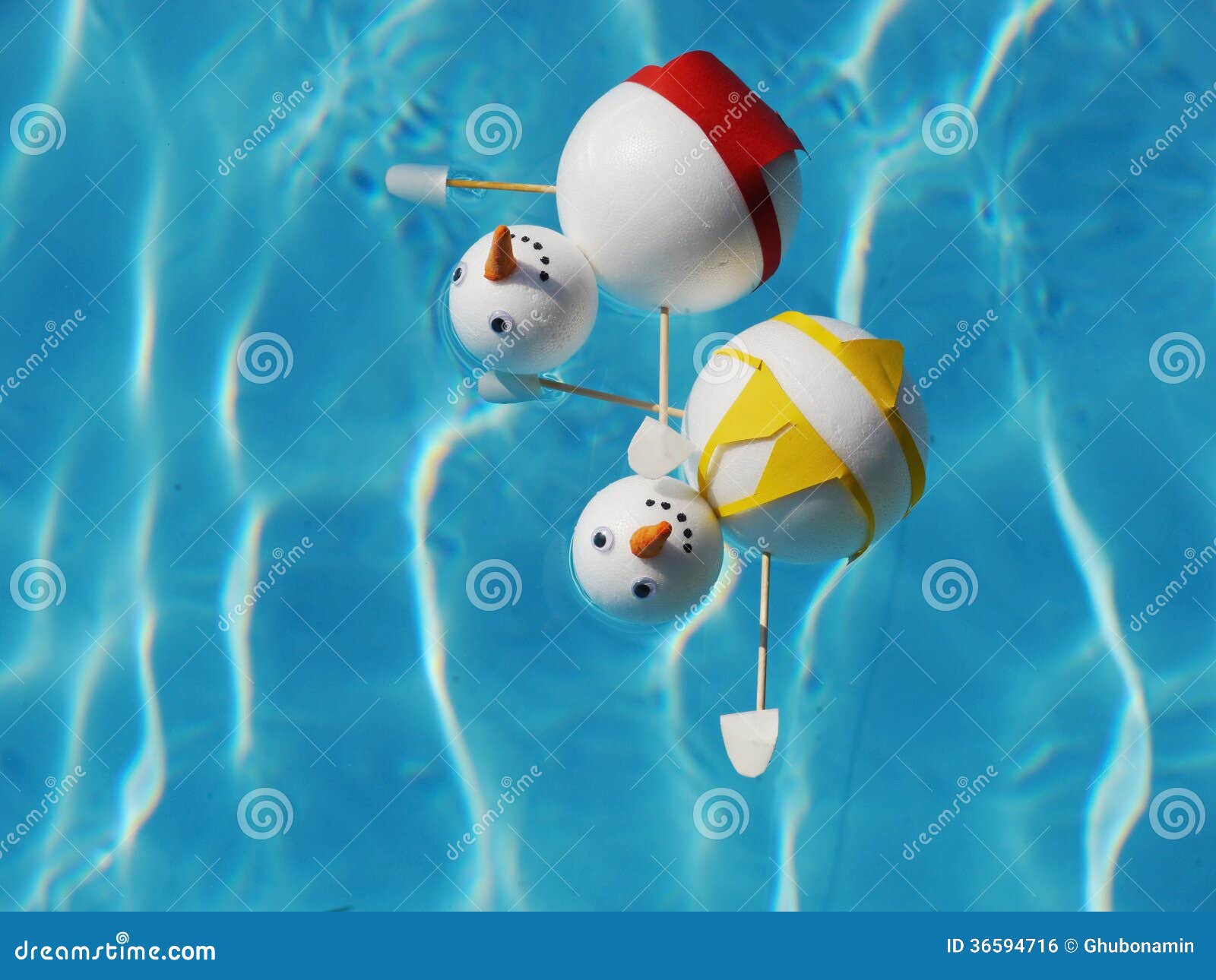 Snowman beach vacation stock photo. Image of global, holidays - 36594716