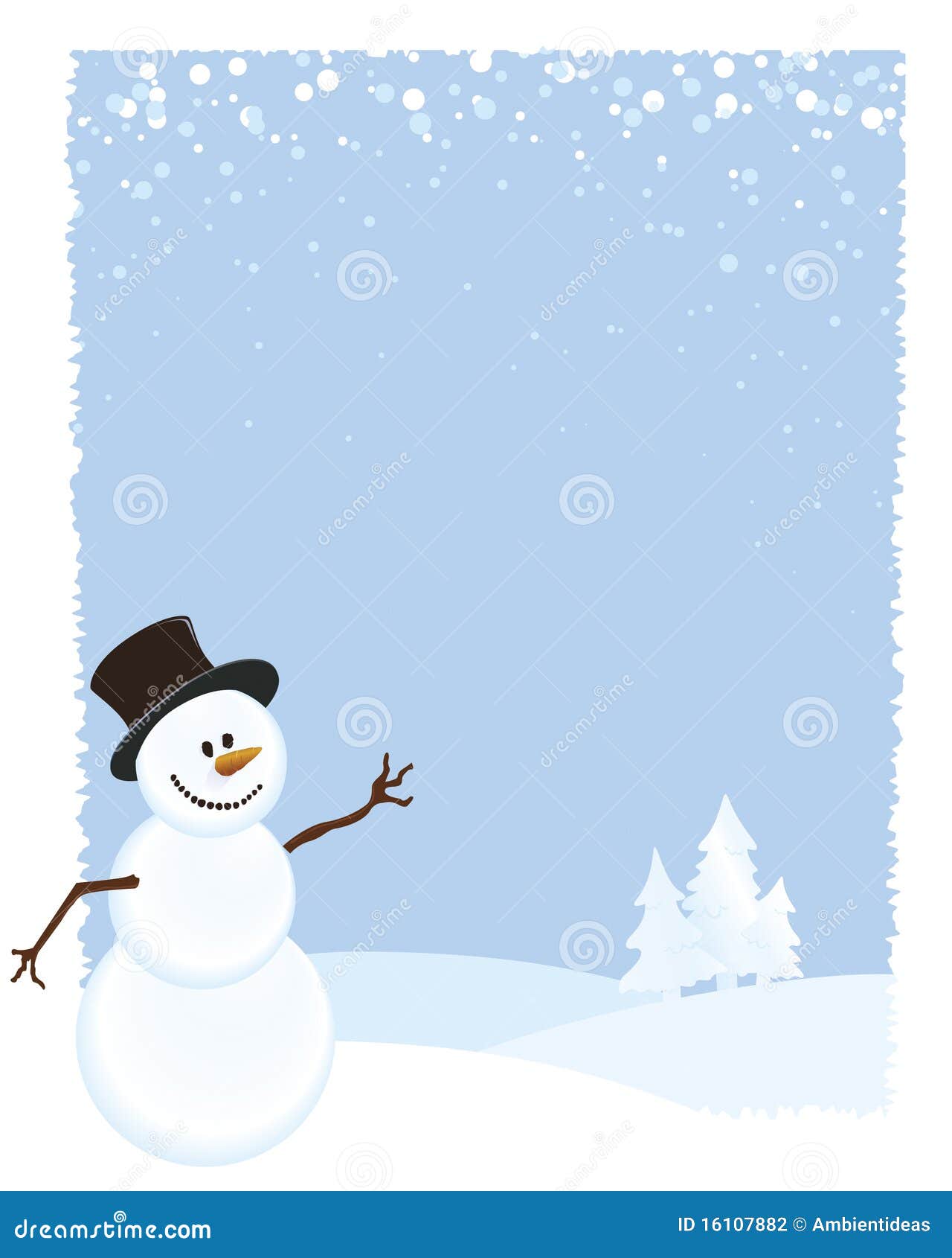 Snowman Background Free