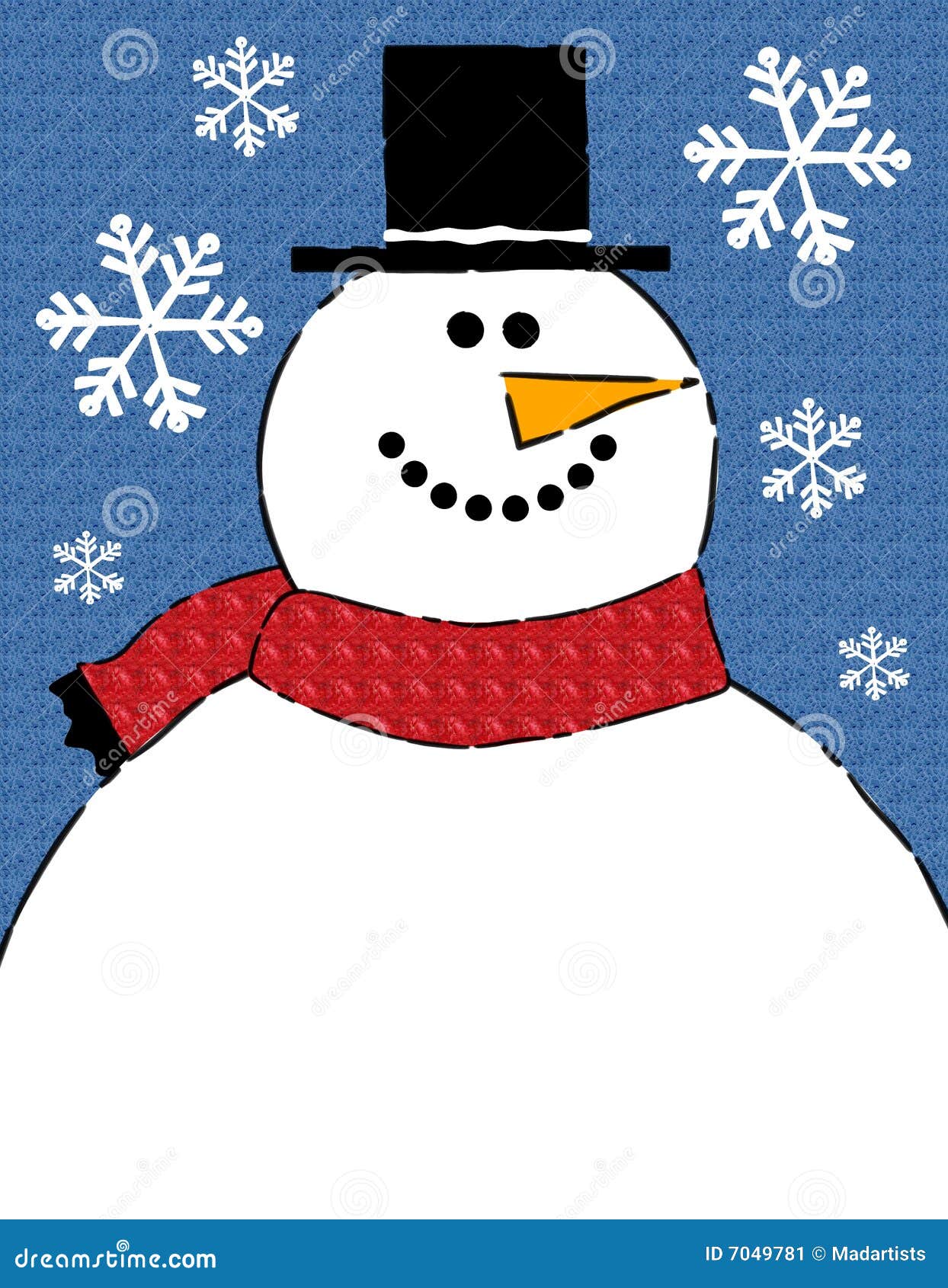 Snowman Border Background stock illustration. Illustration of ...