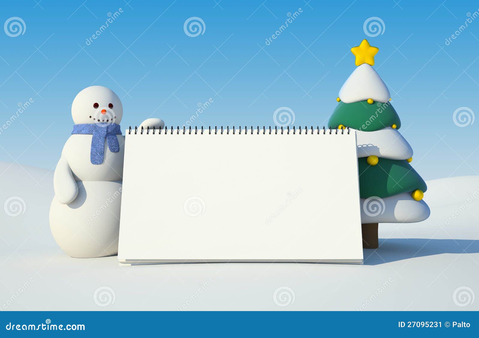 Snowman and calendar stock illustration. Illustration of december ...