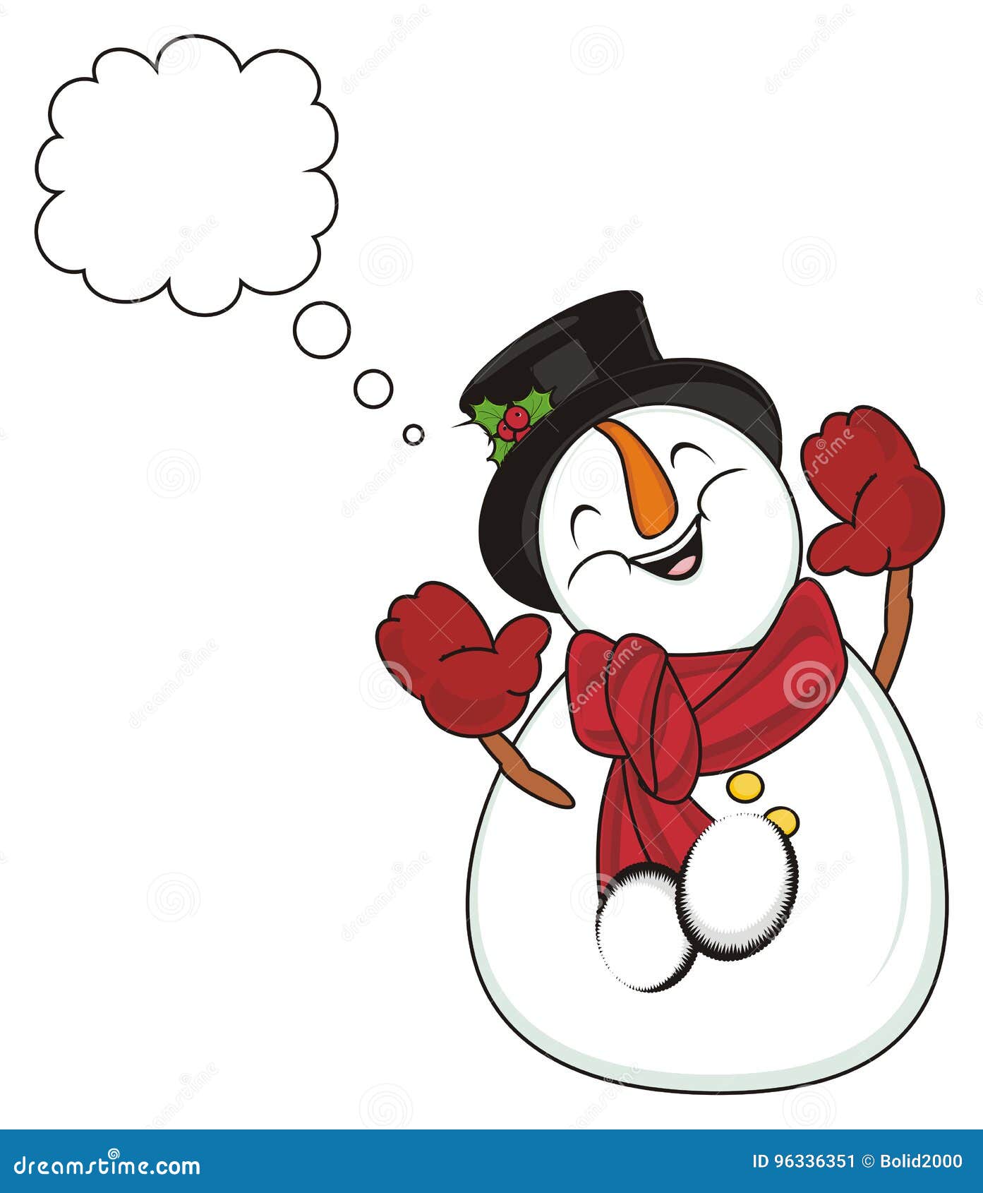 Snowman and clean sign stock illustration. Illustration of cute - 96336351