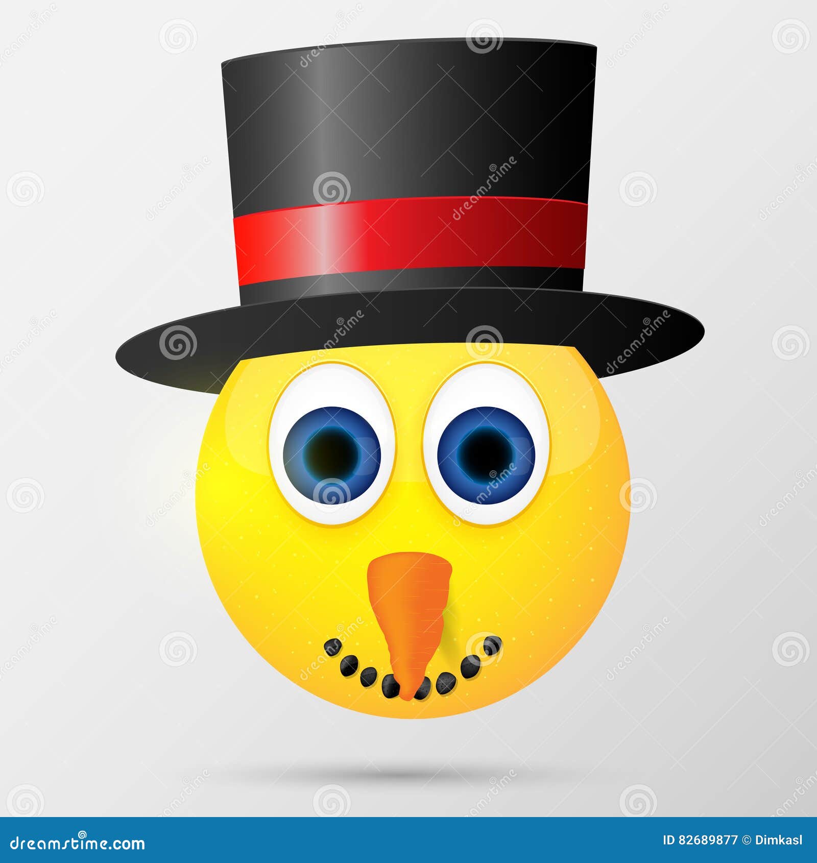 Snowman Emoticon, Emoji, Smiley. Vector Illustration. Stock Vector ...