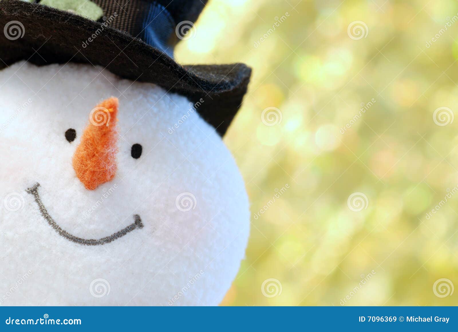 Snowman Face On The Sheep Meadow At Central Park In New York City ...