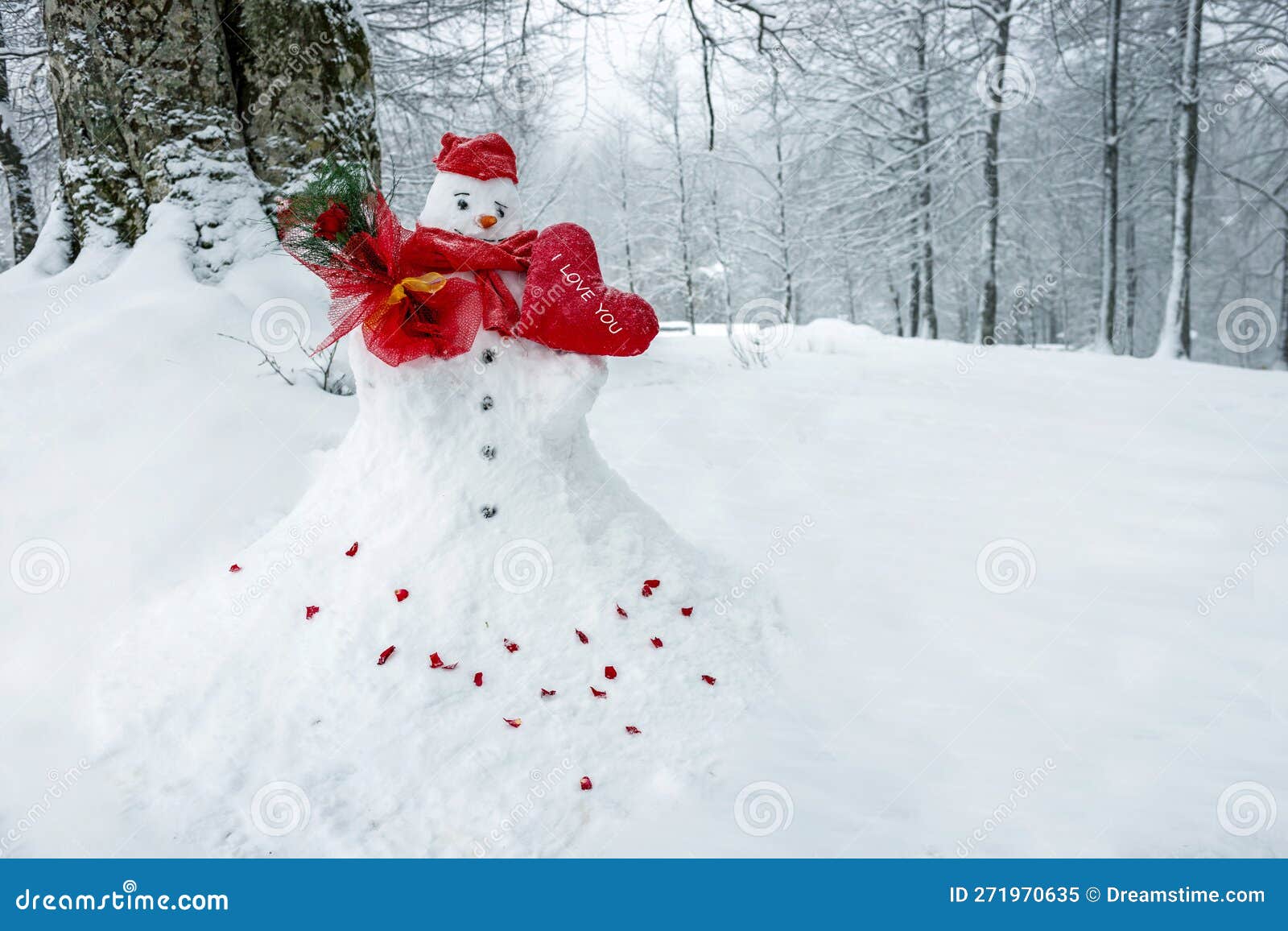 Snowman stock image. Image of blizzard, snow, frost - 271970635
