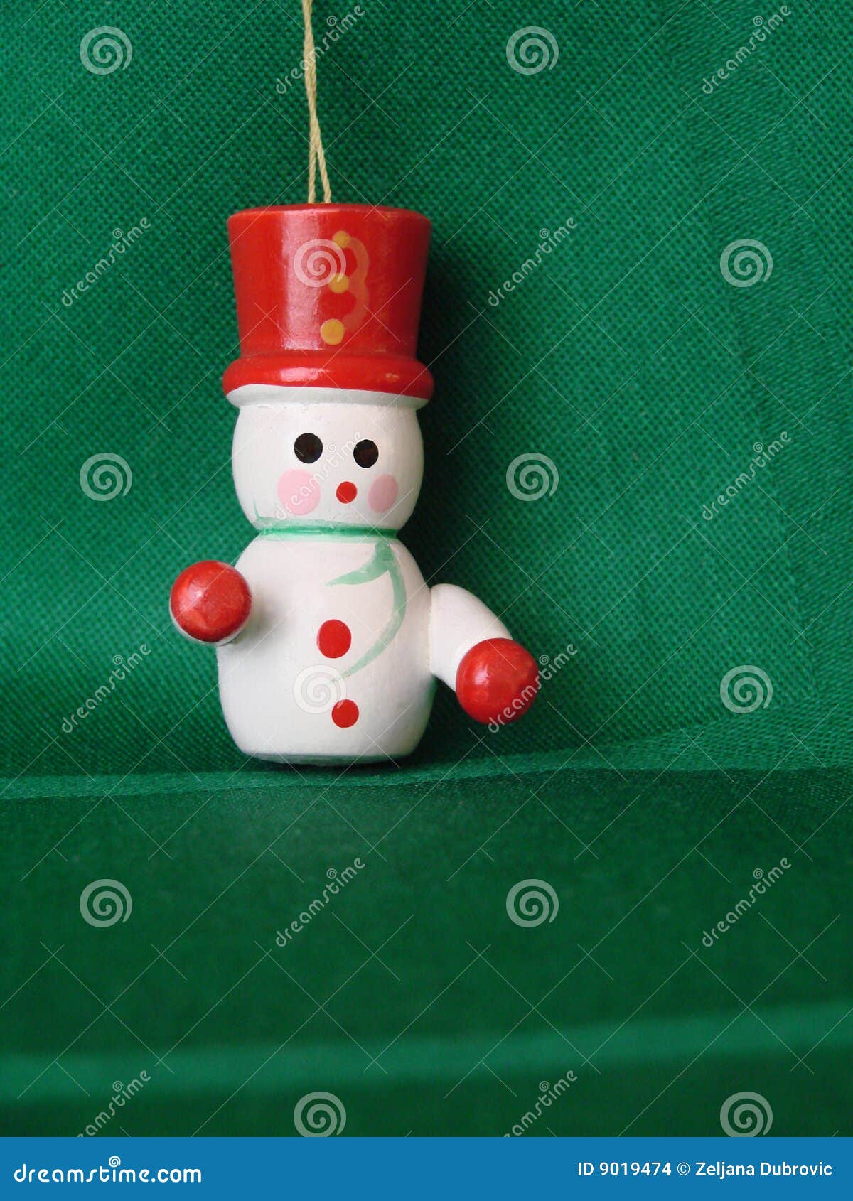 Snowman on green stock photo. Image of macro, snowman - 9019474