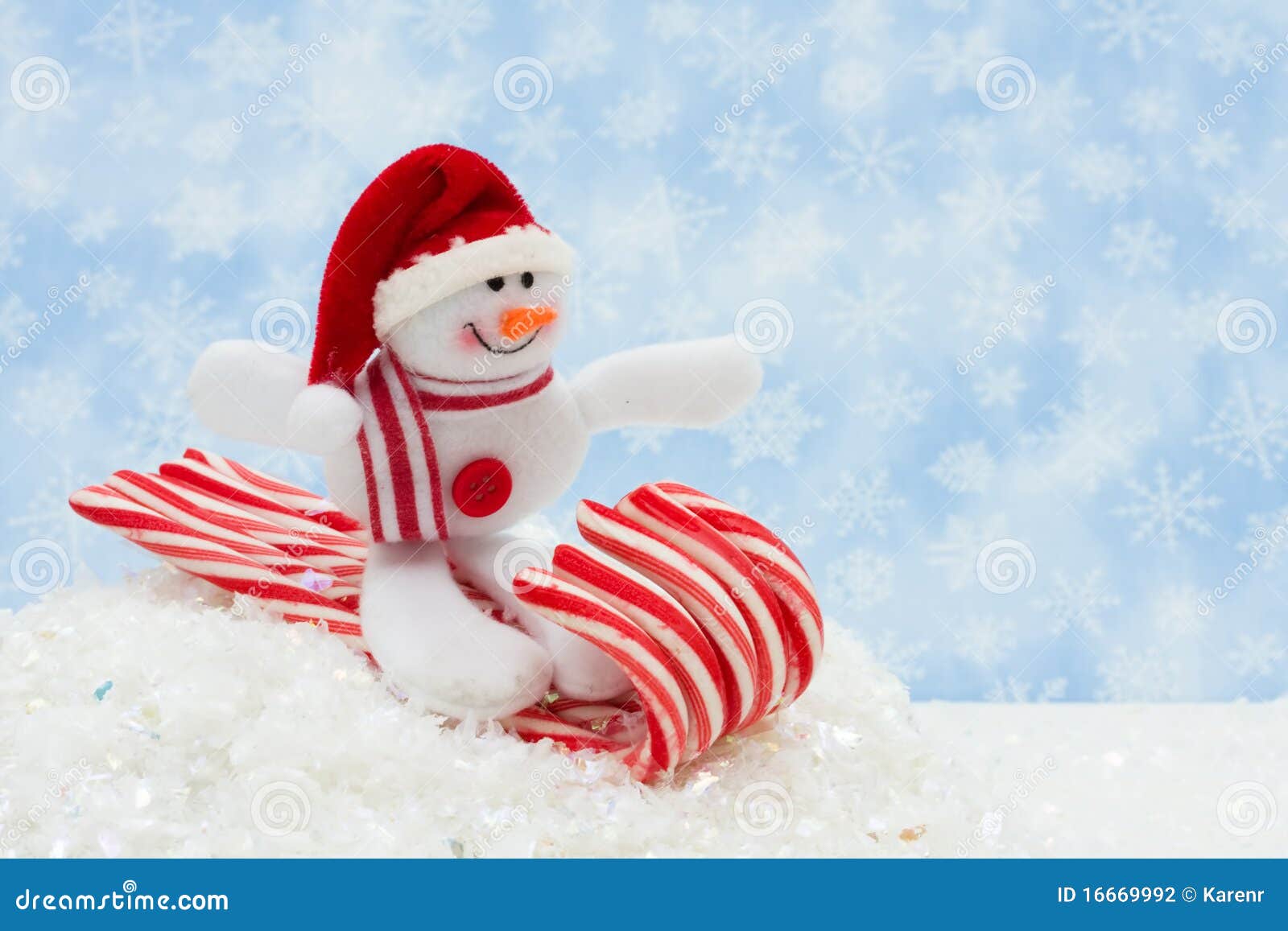 Snowman having fun stock photo. Image of sleigh, snow - 16669992