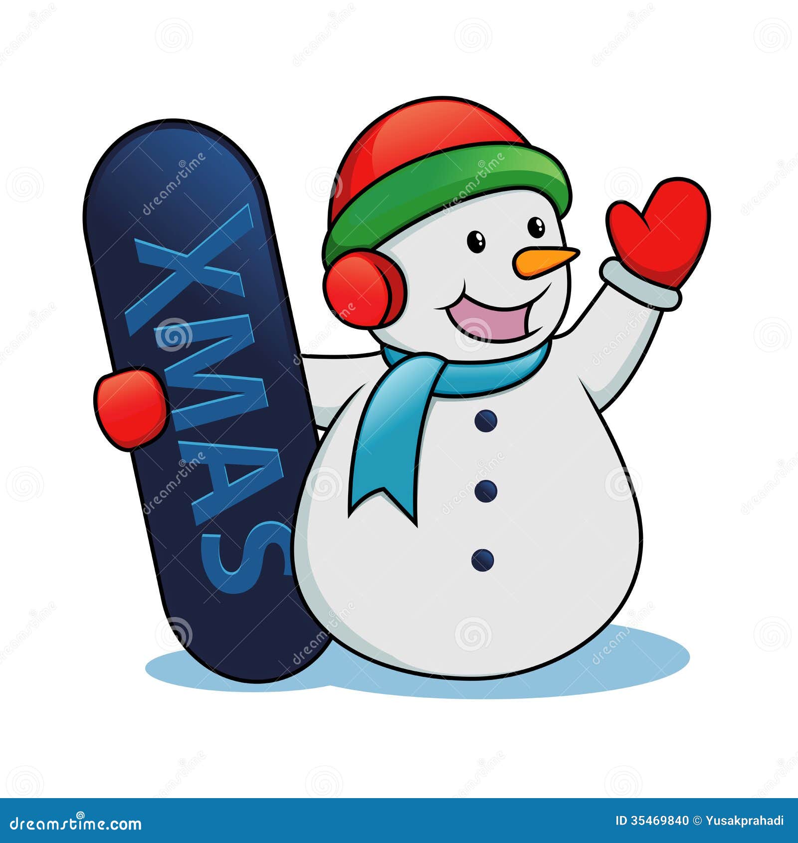 Snow Board Vector Illustration | CartoonDealer.com #28769740