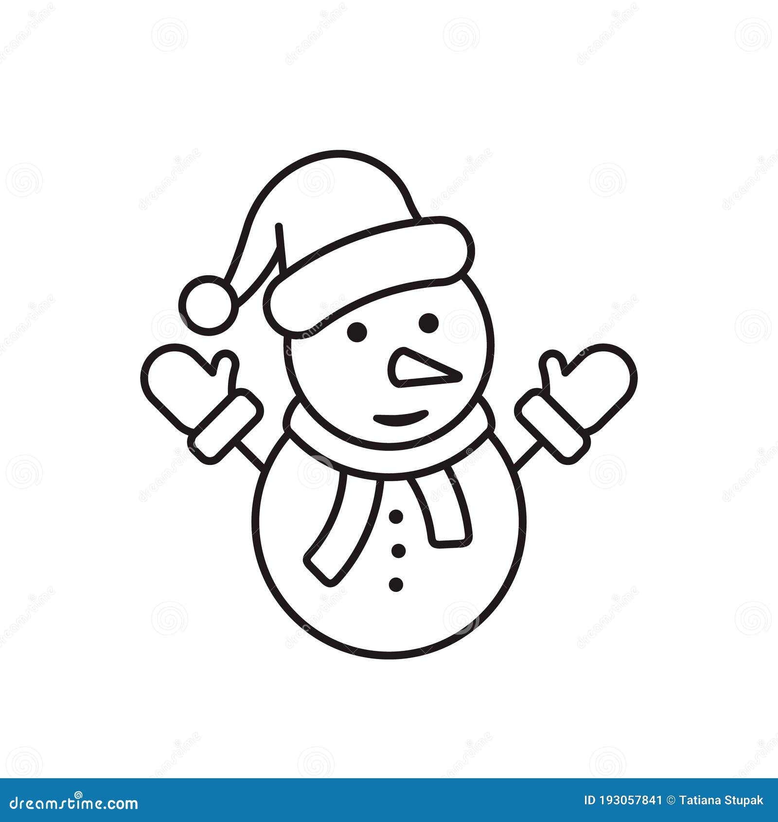 Snowman Icon Vector Isolated On White Background, Snowman Sign , Snowy ...