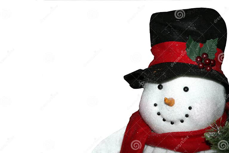 Snowman Isolated stock photo. Image of shinny, nose, jolly - 1630588