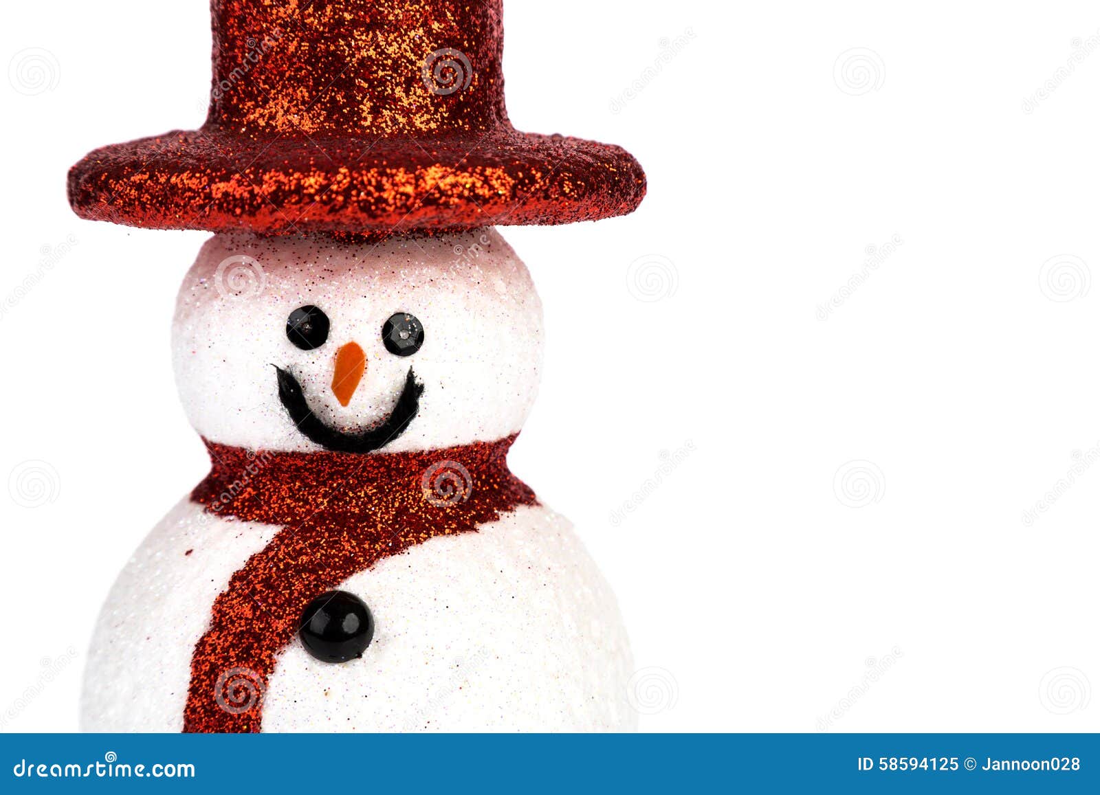 Snowman isolated on white stock image. Image of seasonal - 58594125