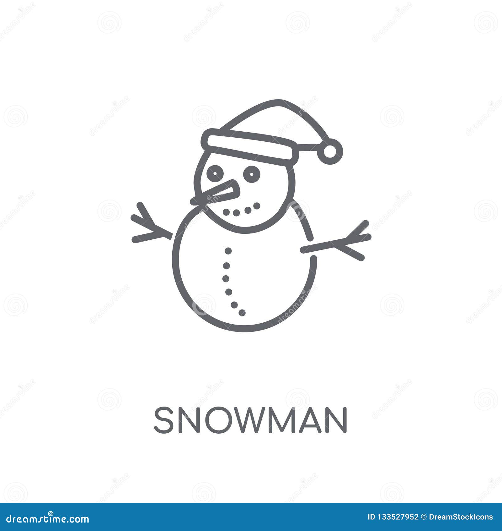 Snowman Linear Icon. Modern Outline Snowman Logo Concept on Whit Stock ... Snowman Linear Icon. Modern Outline Snowman Logo Concept on Whit Stock ...