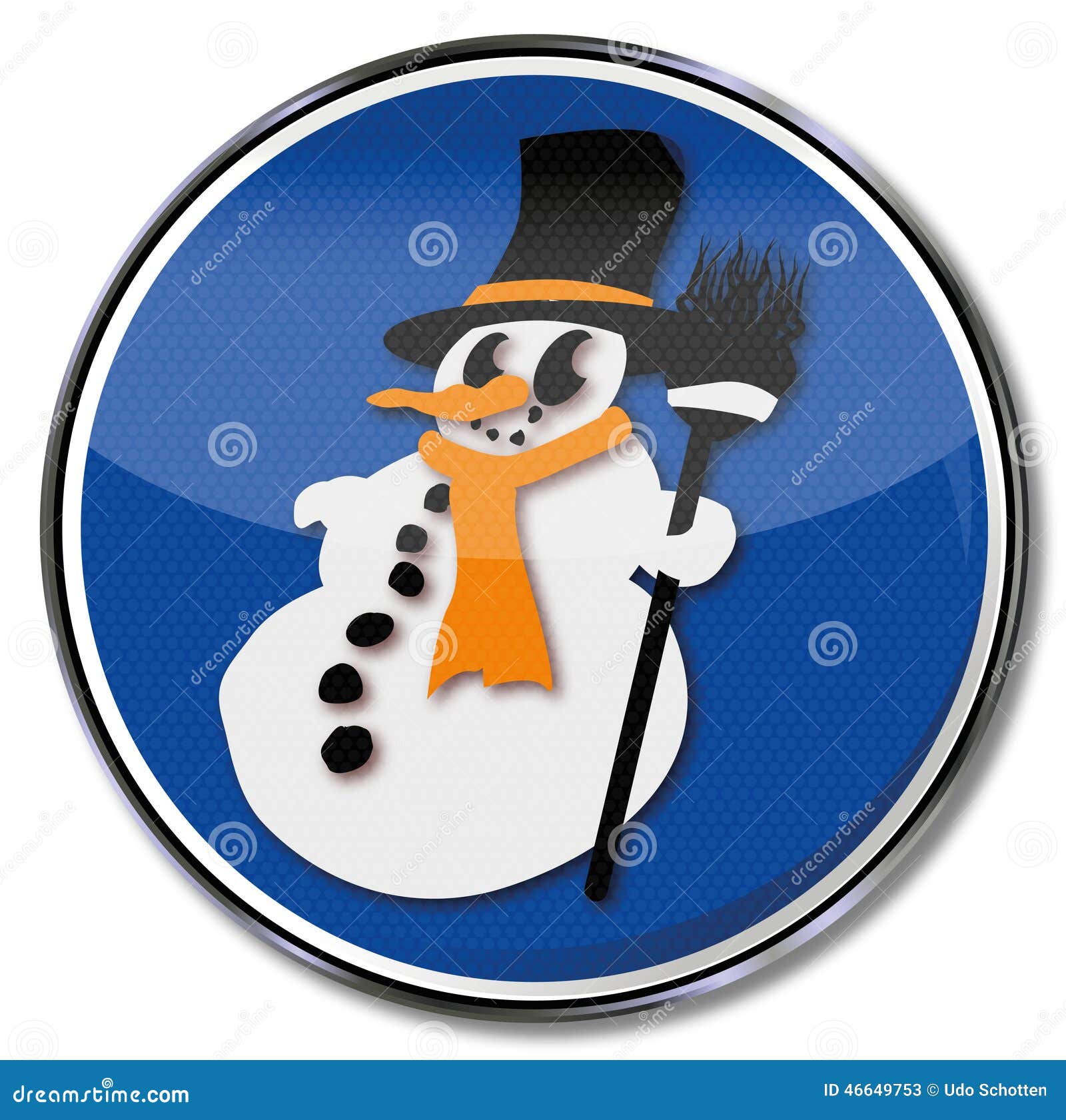 Snowman stock vector. Illustration of rule, christmas - 46649753