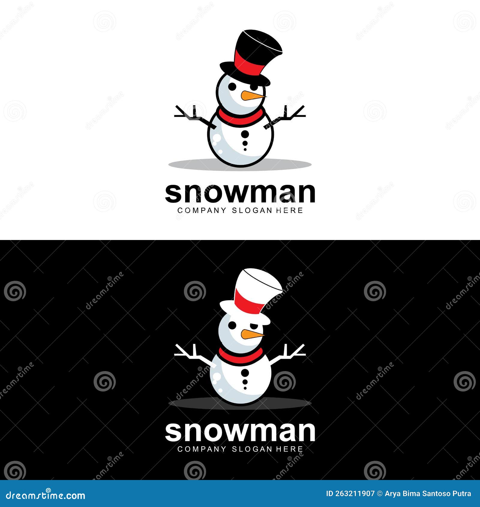 Snowman Logo, Snowman Winter Vector, and Christmas Winter, and New Year ...