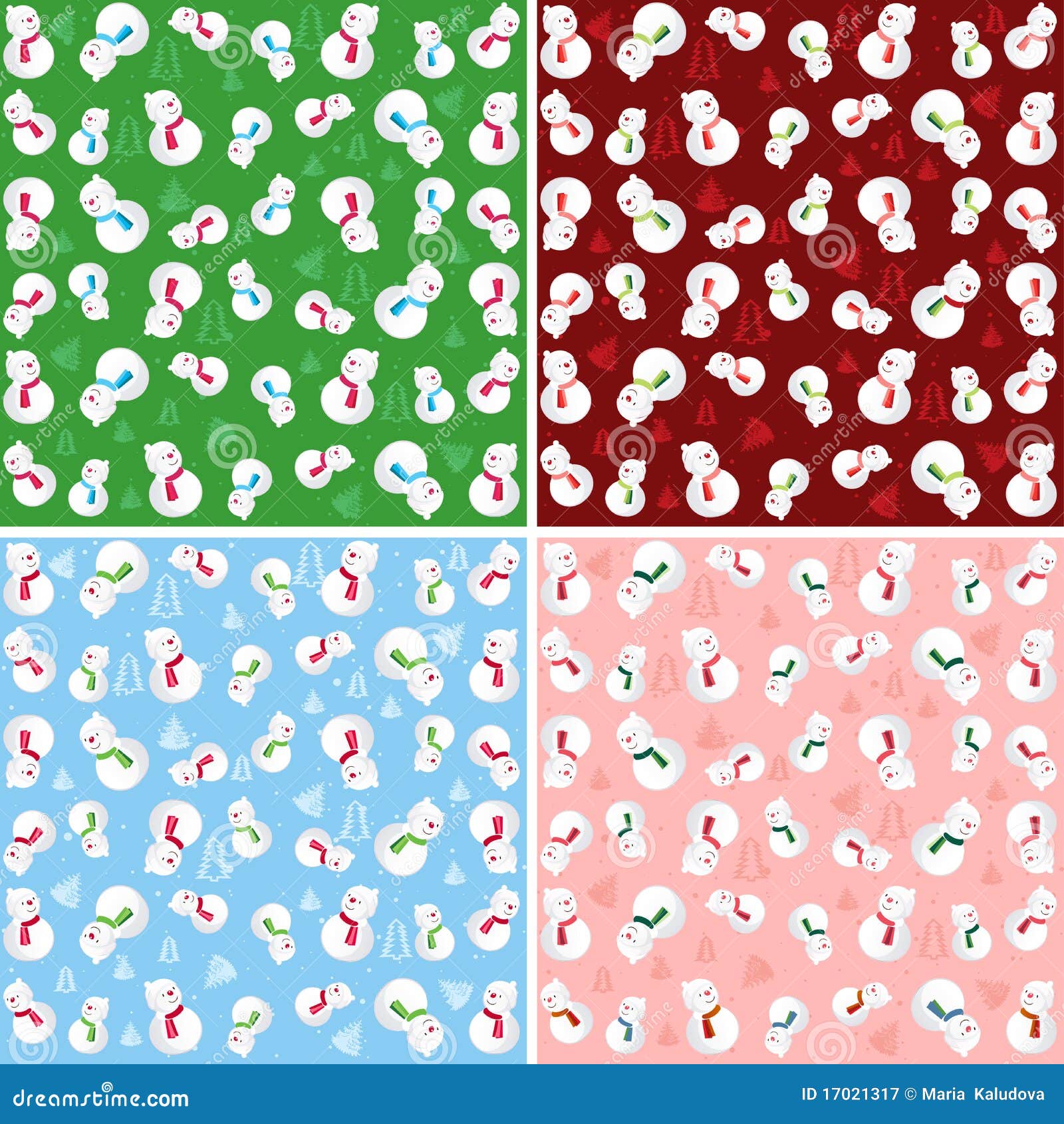 Snowman pattern stock vector. Illustration of background - 17021317