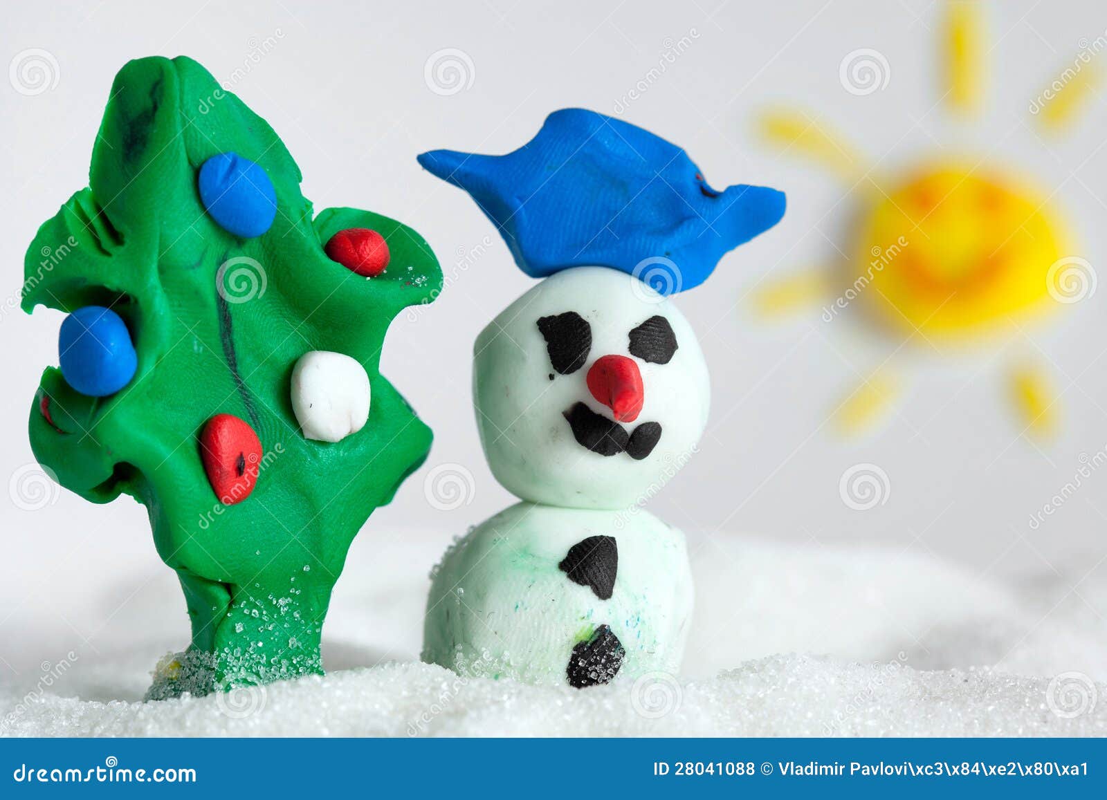 Snowman plasticine stock photo. Image of snowball, christmas - 28041088