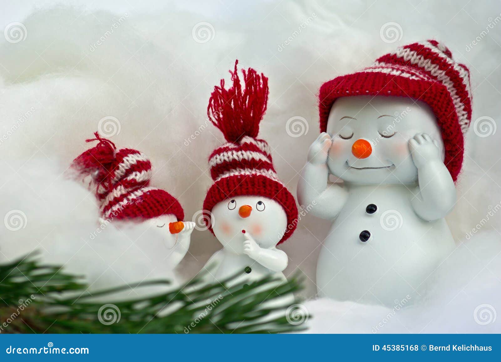 Snowman with red cap stock photo. Image of frame, layout - 45385168