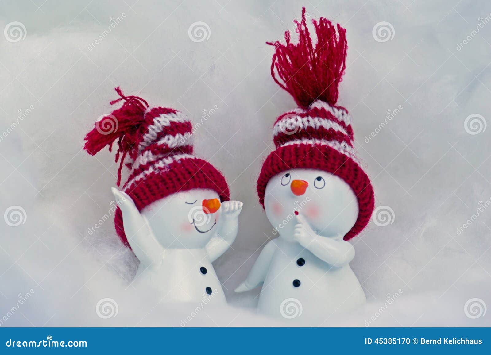 Snowman with red cap stock photo. Image of christmas - 45385170