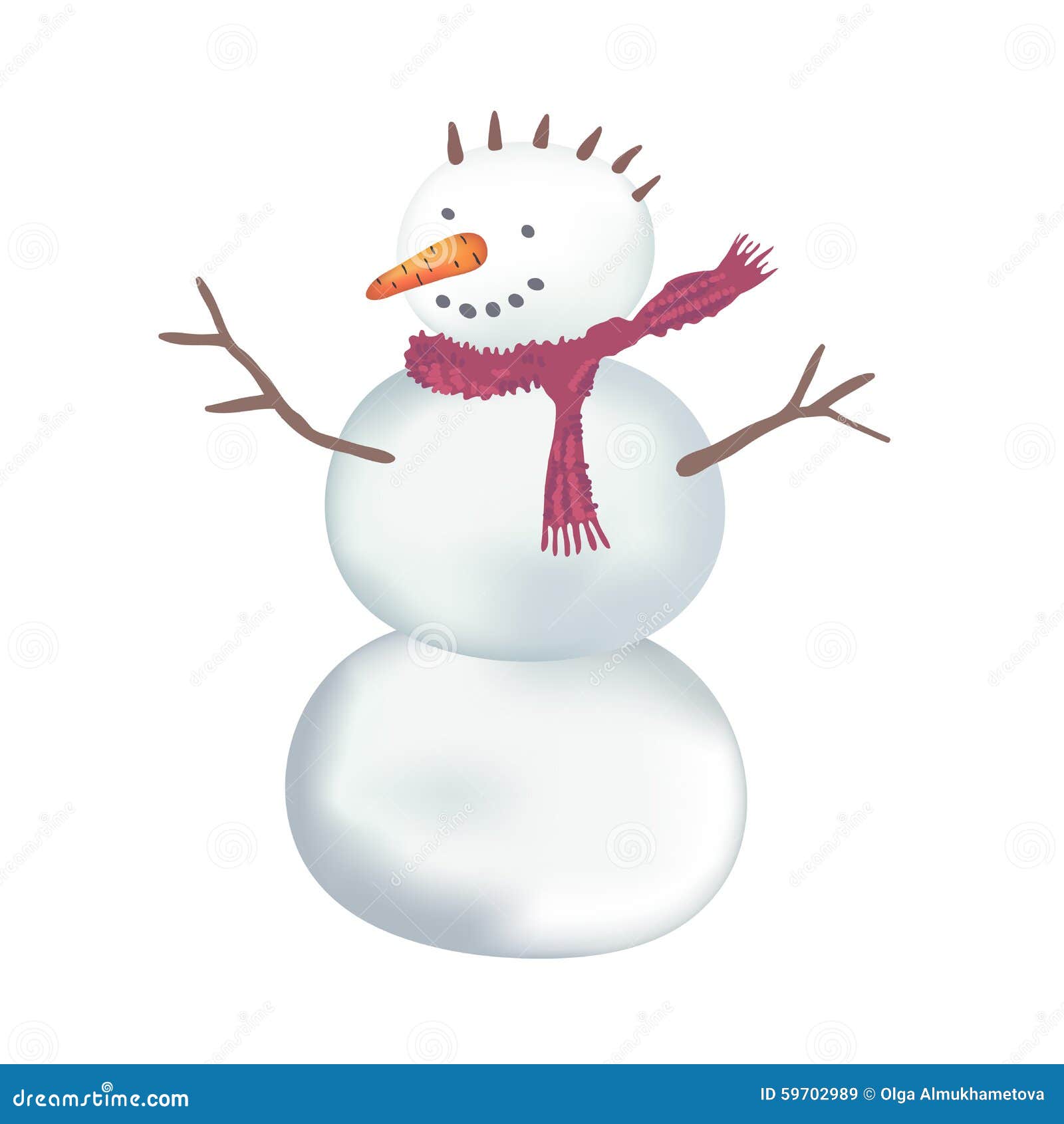 Snowman Coal Buttons Icon. Clipart Image Cartoon Vector | CartoonDealer ...