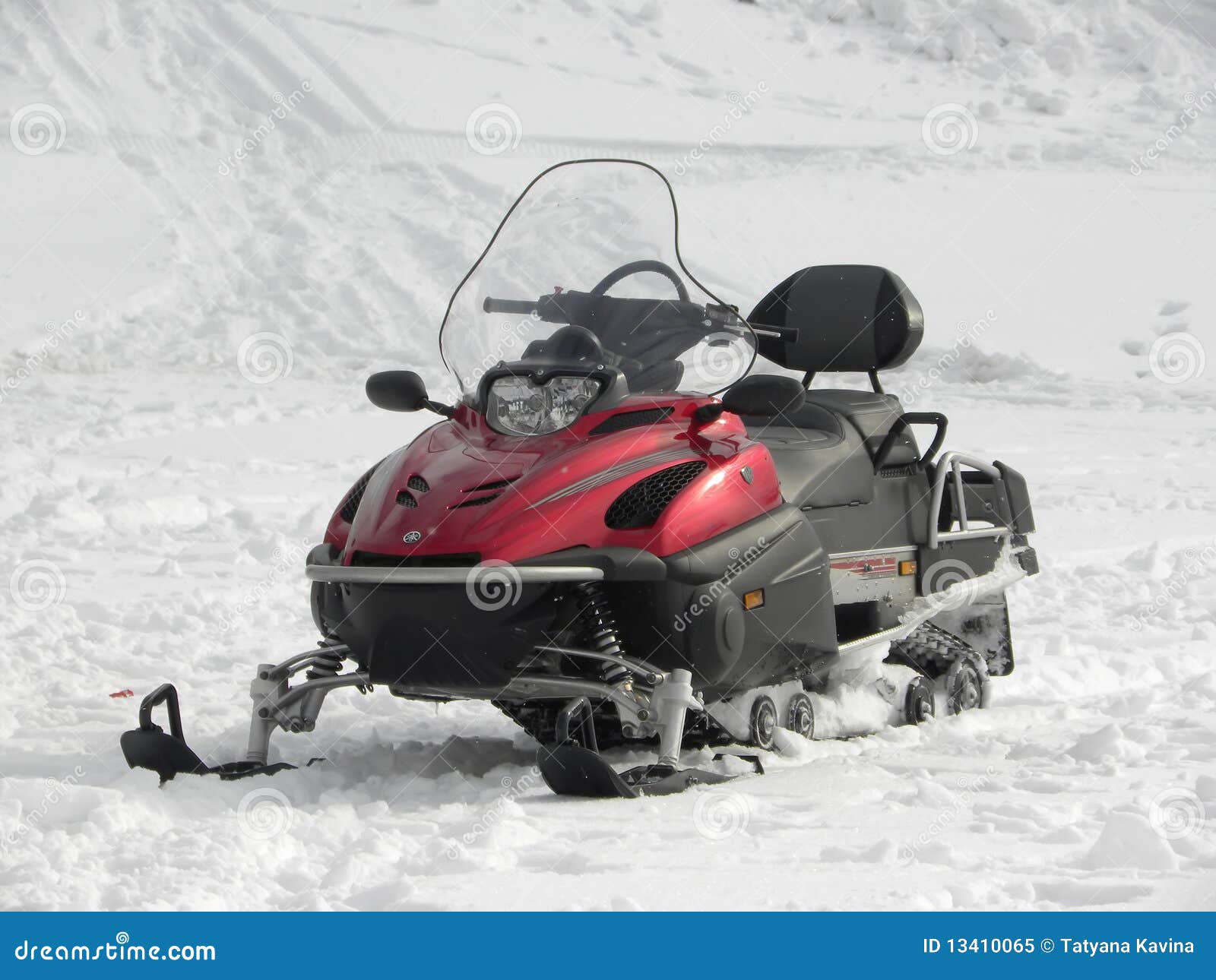 Snowmobile stock image. Image of mission, motorcycle - 13410065