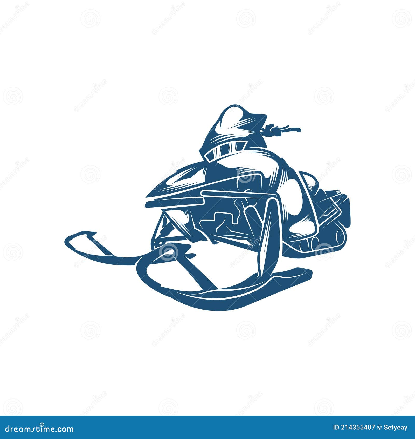 Snowmobile Design Vector Illustration, Creative Snowmobile Logo Design ...