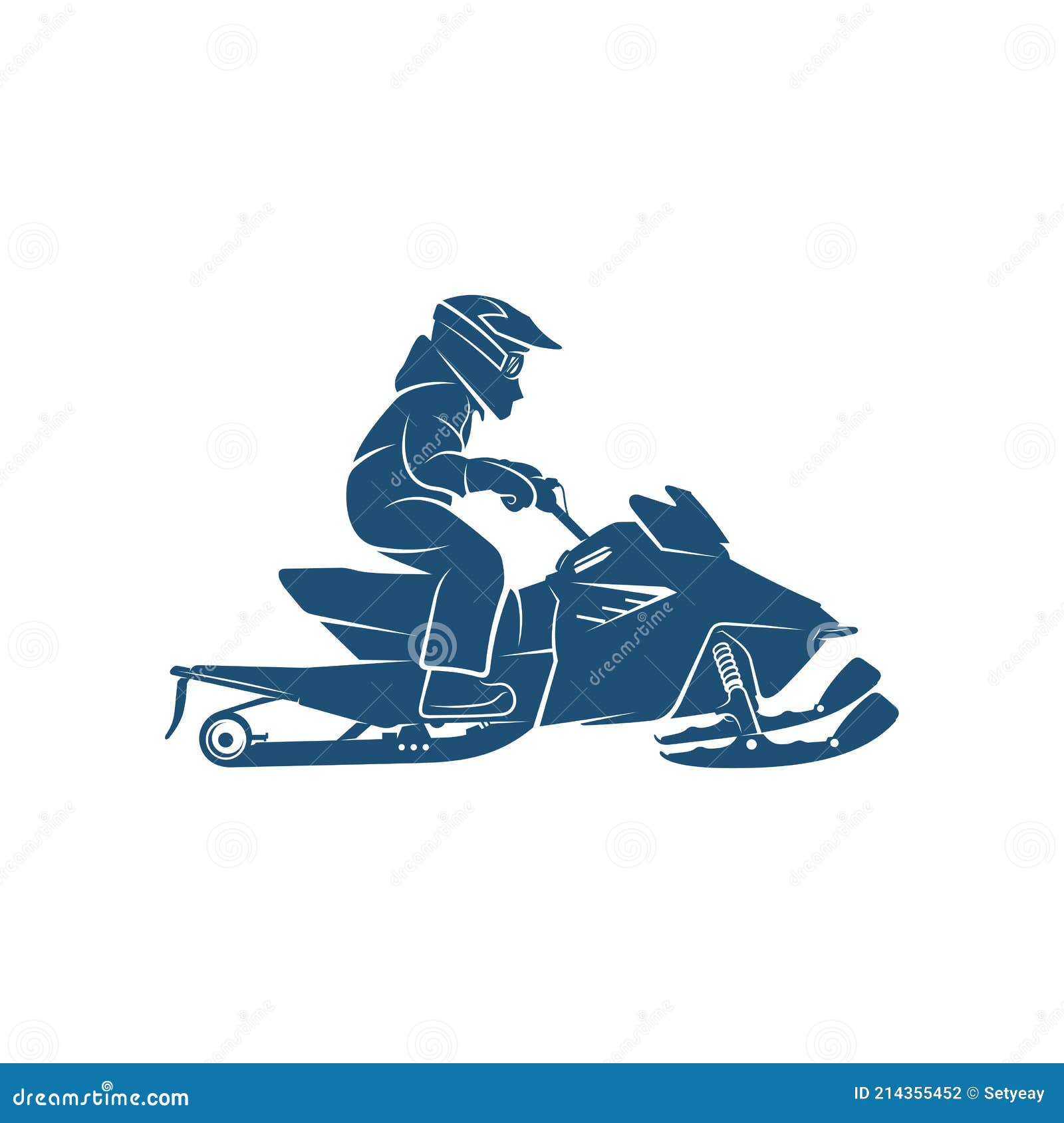 Snowmobile Design Vector Illustration, Creative Snowmobile Logo Design ...