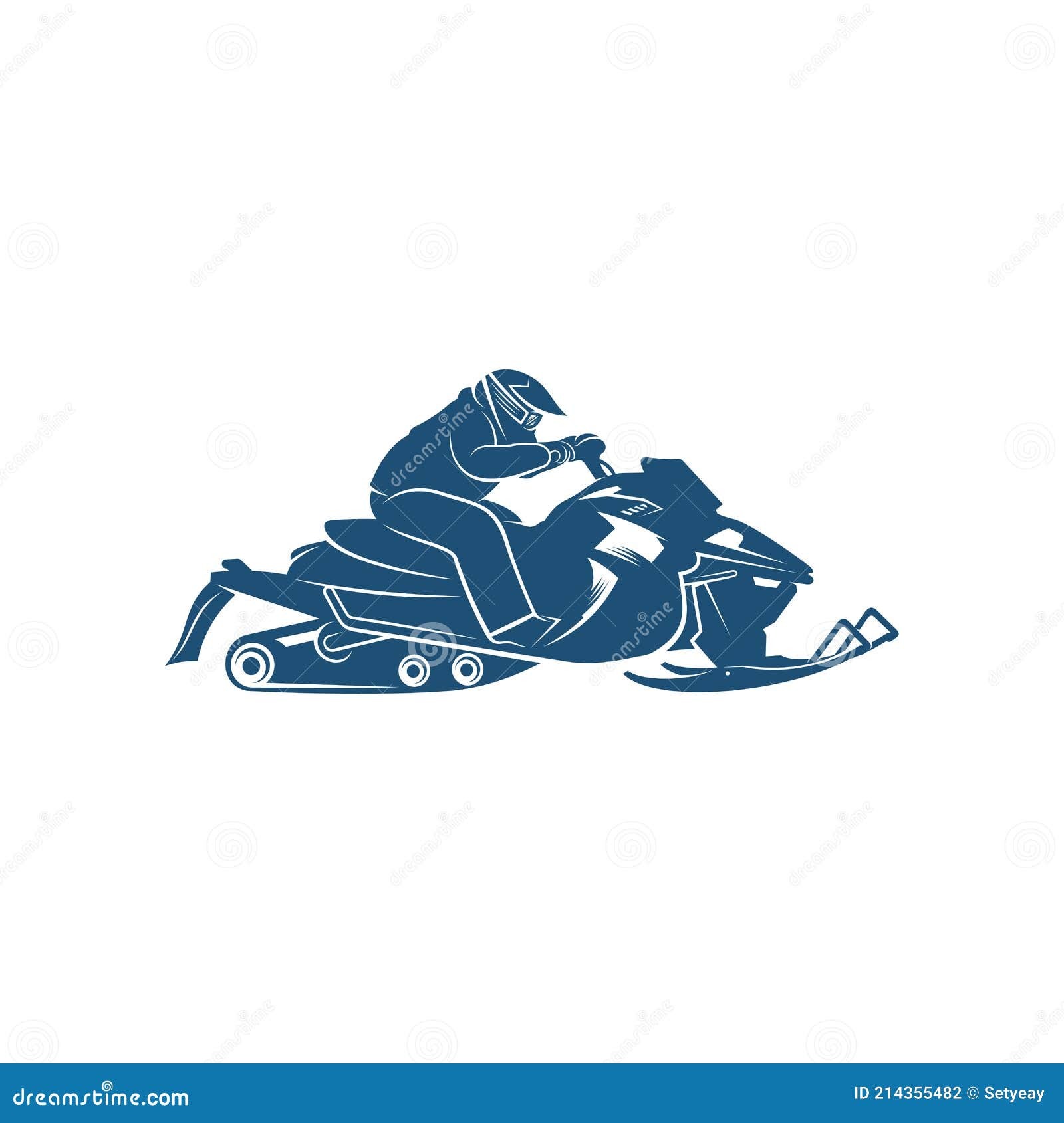 Snowmobile Design Vector Illustration, Creative Snowmobile Logo Design ...