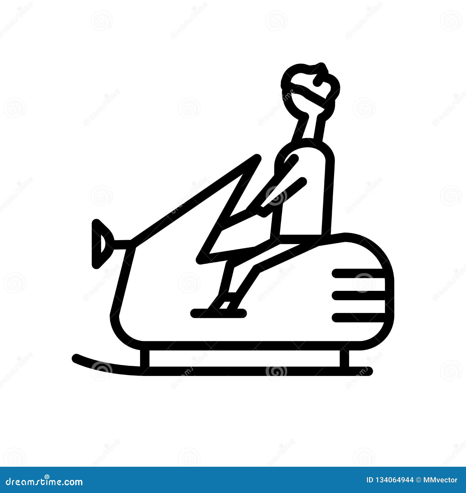 Snowmobile Icon Vector Isolated on White Background, Snowmobile Sign ...