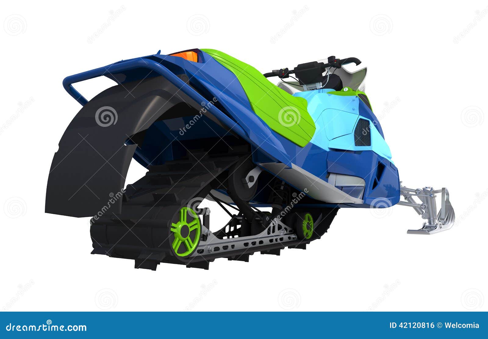 Snowmobile Illustration stock illustration. Illustration of scooter ...