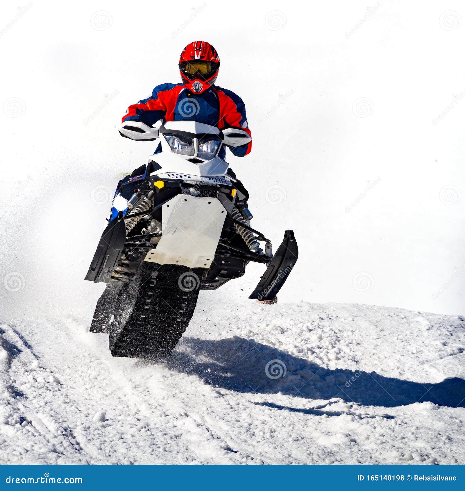 Snowmobile race stock photo. Image of cold, skidoo, medium - 165140198