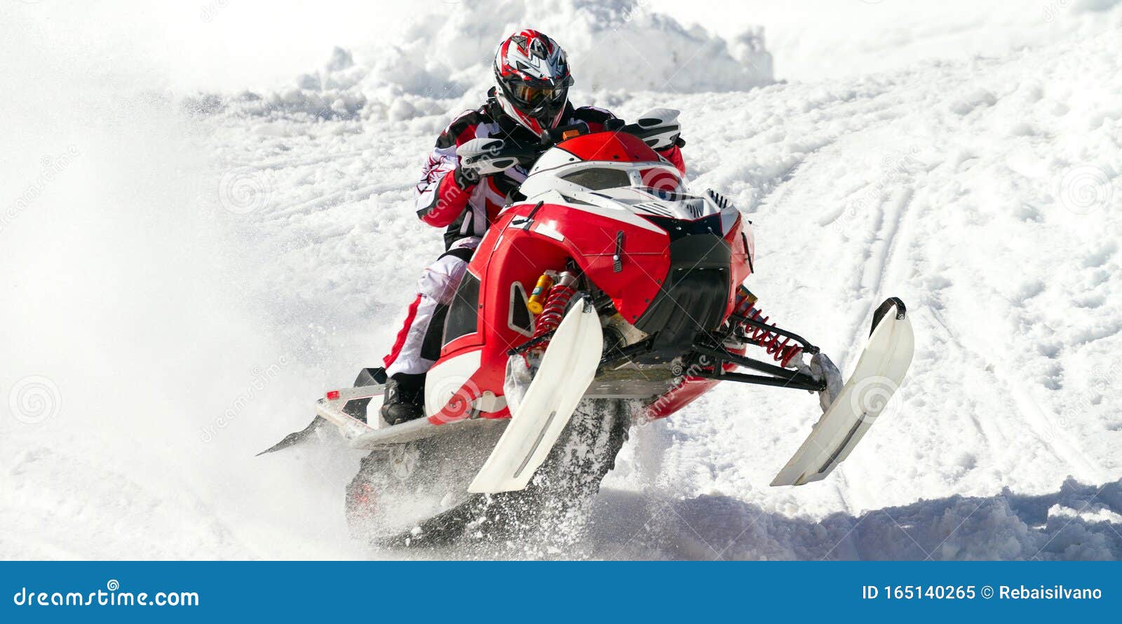 Snowmobile race stock image. Image of skates, drift - 165140265