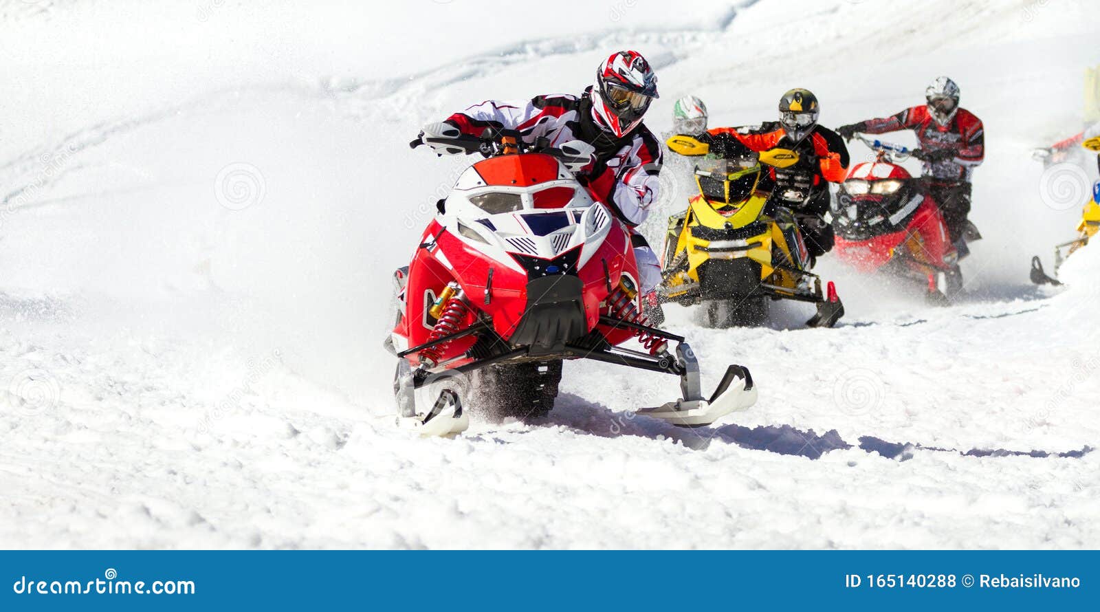 Snowmobile race stock photo. Image of rider, race, motorcycle - 165140288