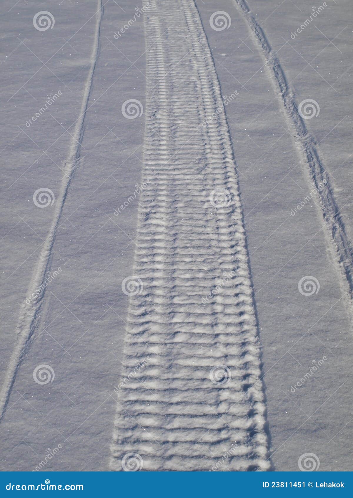 Snowmobile track stock image. Image of pattern, exploration - 23811451