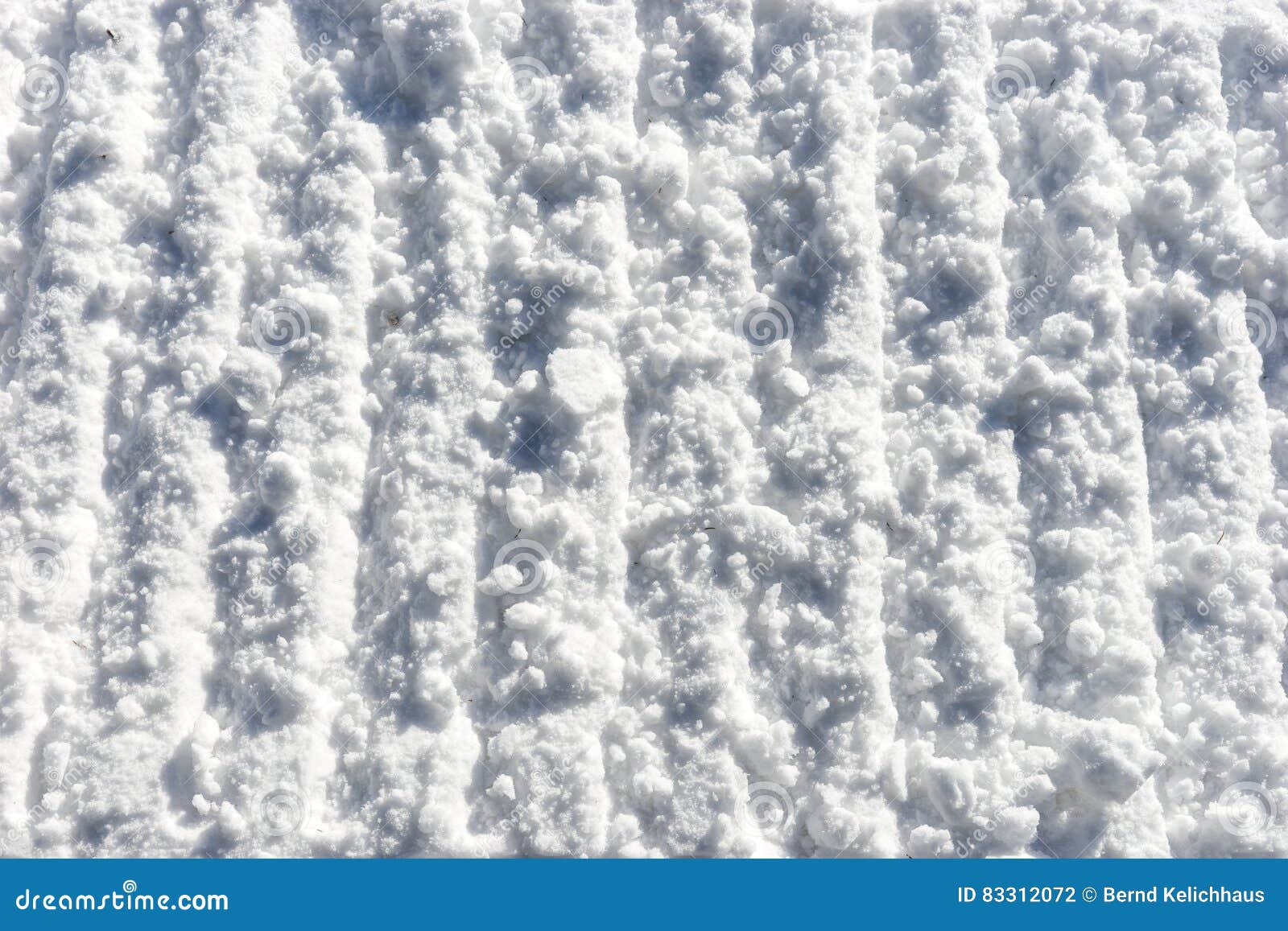 Snowmobile Track Marks on the Snow Stock Photo - Image of cross, bright ...