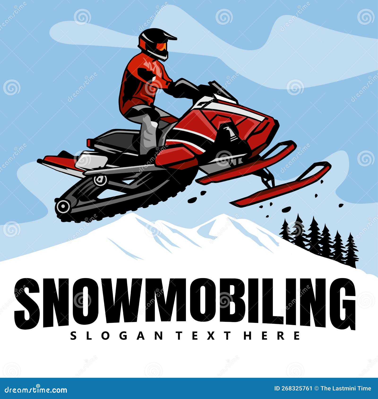 Snowmobile Trails Logo Design Vector Art Stock Vector - Illustration of ...