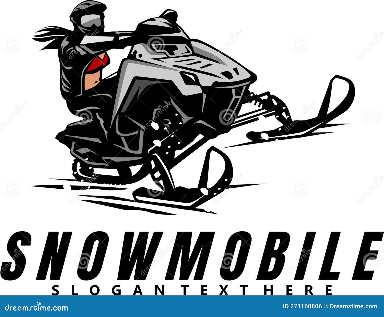 Snowmobile Trails Logo Design Vector Stock Vector - Illustration of ...