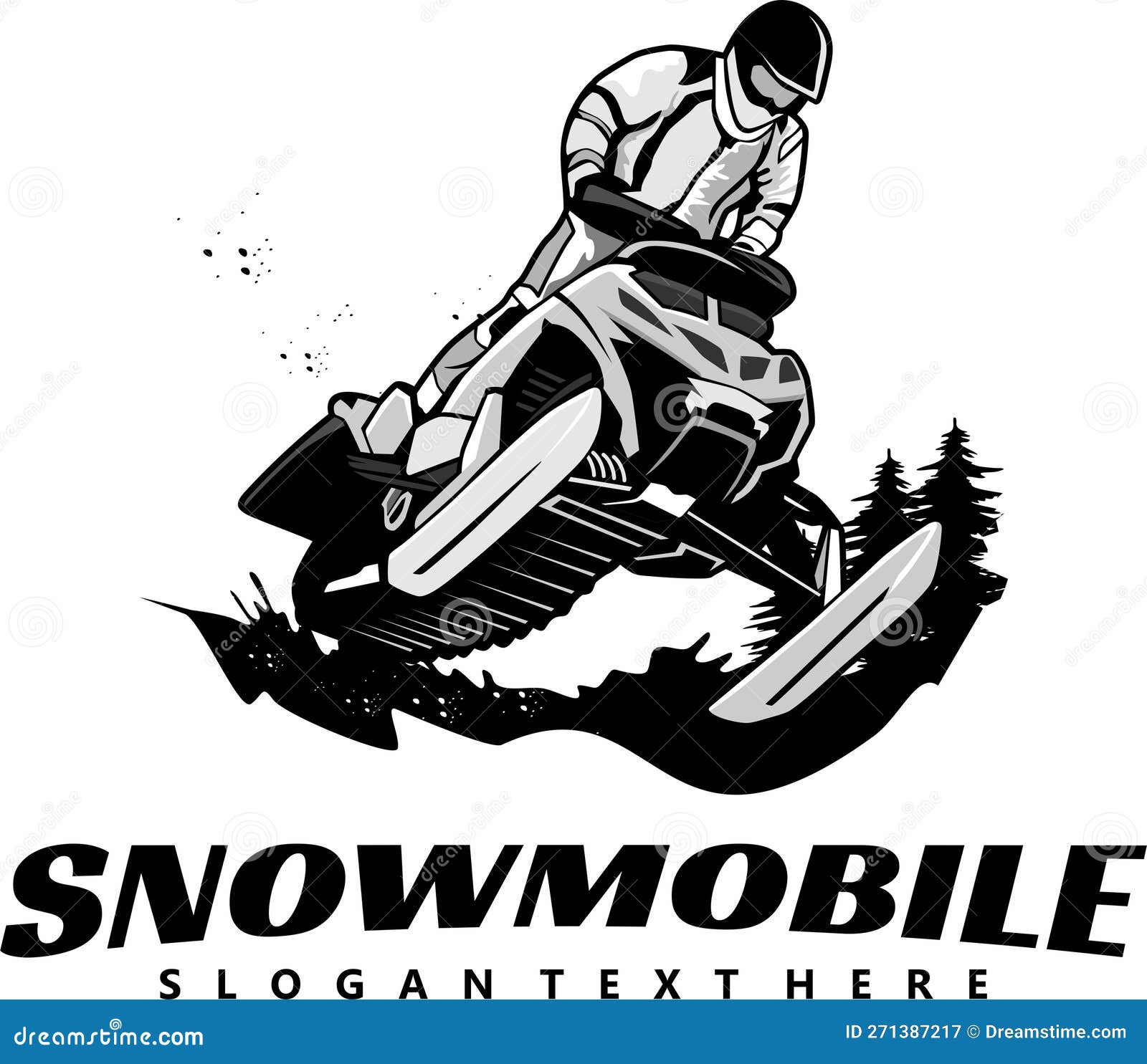 Snowmobile Trails Logo Design Vector Stock Vector - Illustration of ...