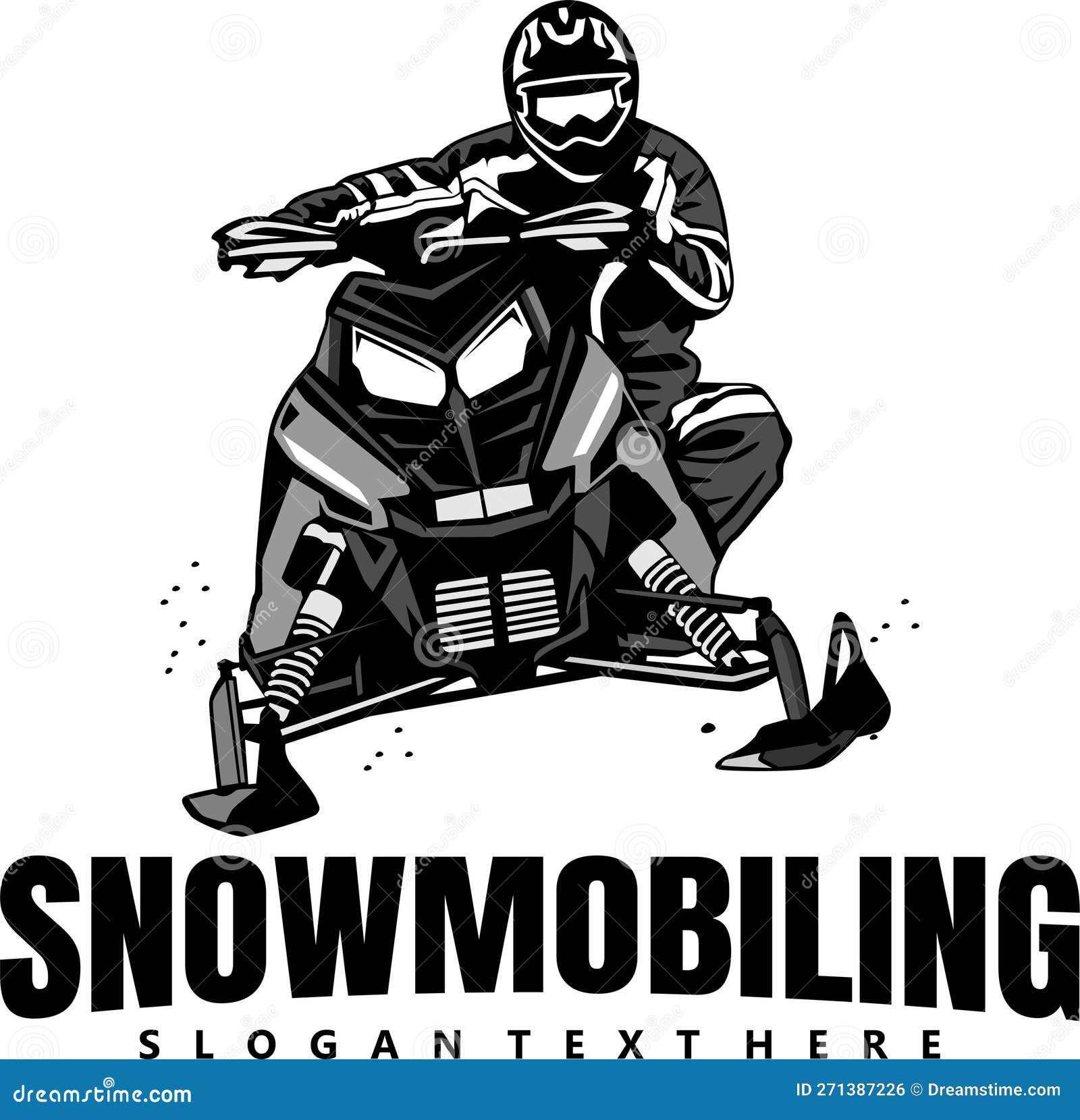 Snowmobile Trails Logo Icon Vector Stock Vector - Illustration of blue ...