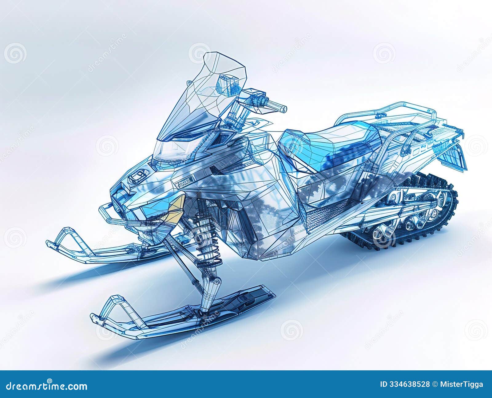 Snowmobile Visualization with Augmented Reality Transparent Snowmobile ...