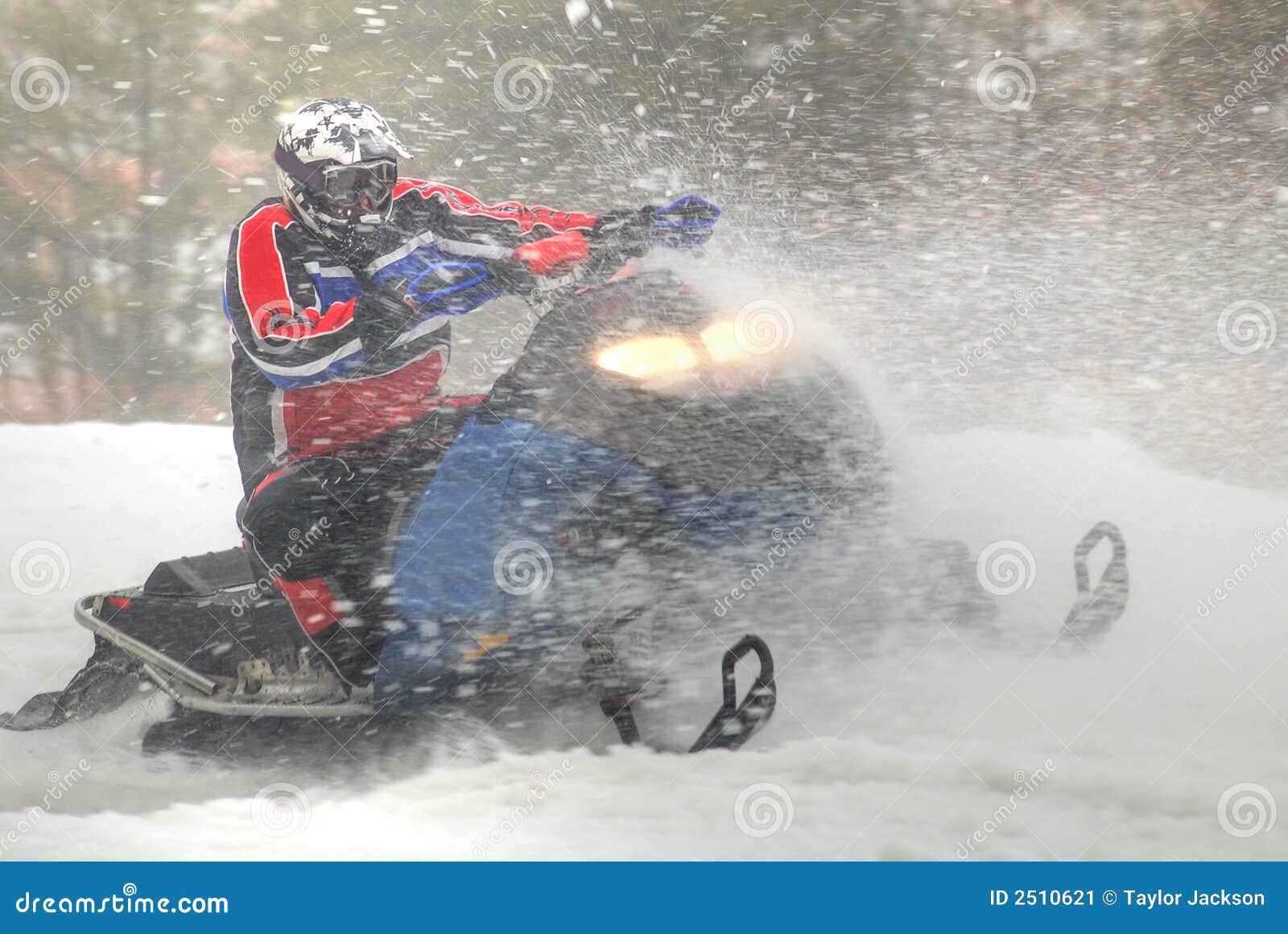 Snowmobiler stock image. Image of race, sports, action - 2510621