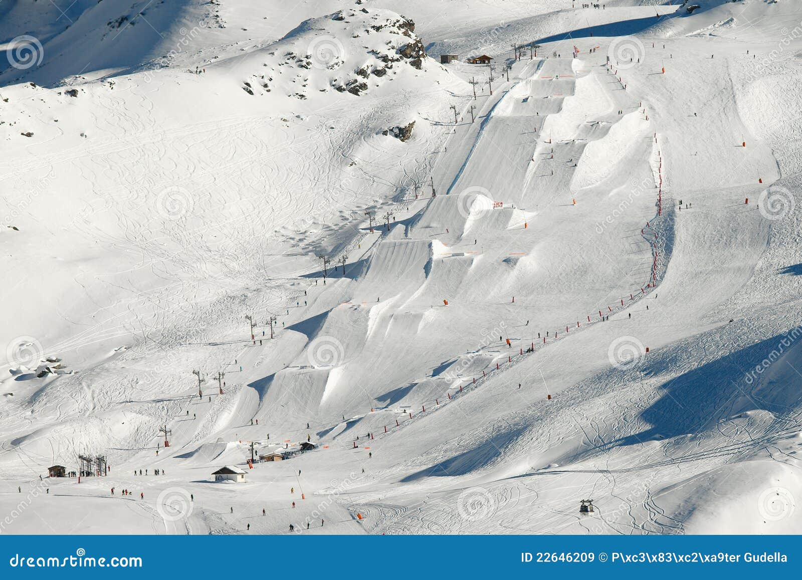 Snowpark stock image. Image of track, freestyle, snowpark - 22646209