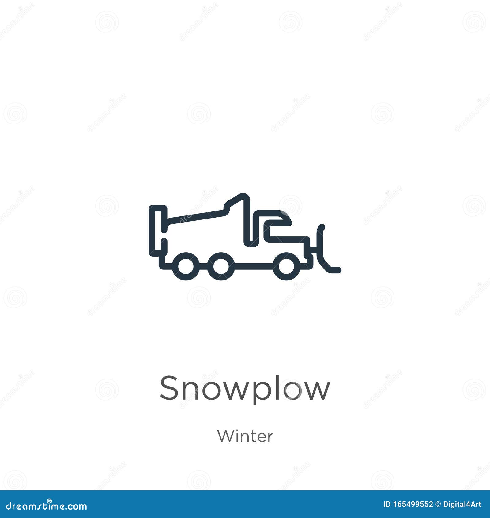 Snowplow Isolated Icon. Simple Element Illustration From Winter Concept ...