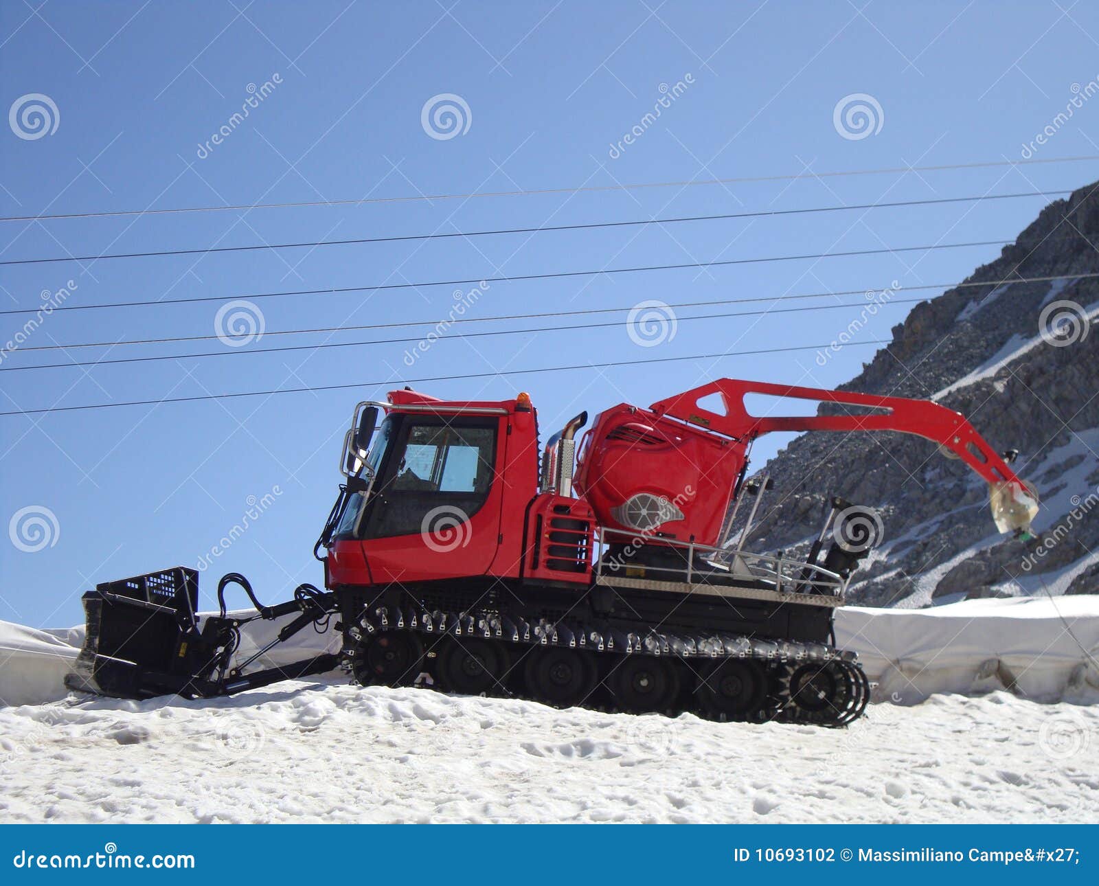 The snows cat stock photo. Image of blue, snow, machine - 10693102