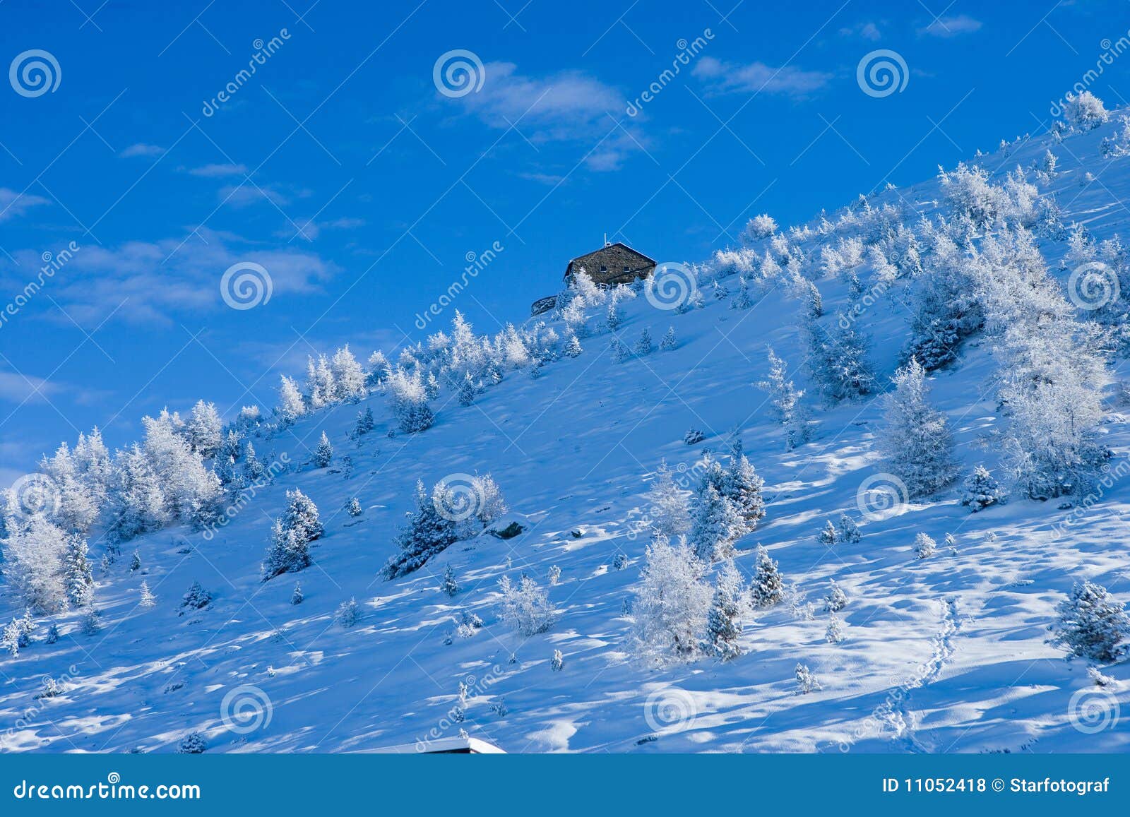 Snowscape stock photo. Image of snowbound, hibernal, alpine - 11052418