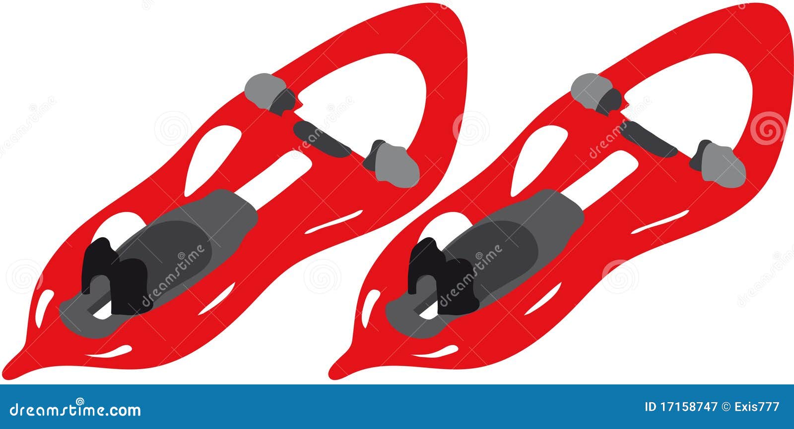 Snowshoes stock vector. Illustration of walking, winter - 17158747