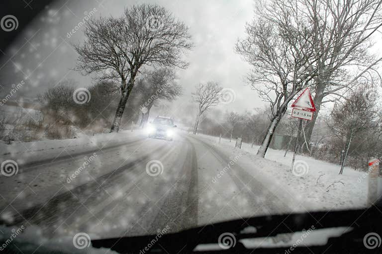Snowstorm stock image. Image of blizzard, danger, denmark - 1973867