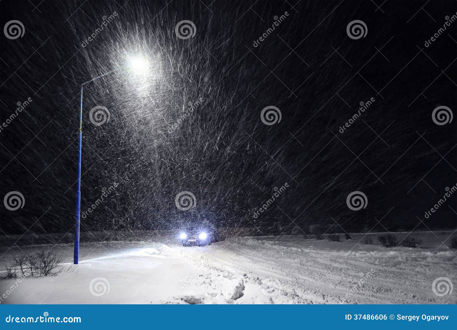 Snowstorm stock photo. Image of wind, cold, snowstorm - 37486606