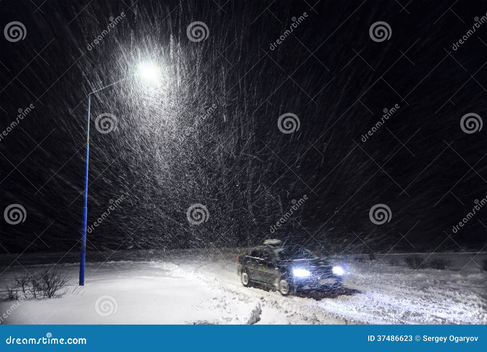 Snowstorm stock image. Image of snowstorm, winter, cold - 37486623