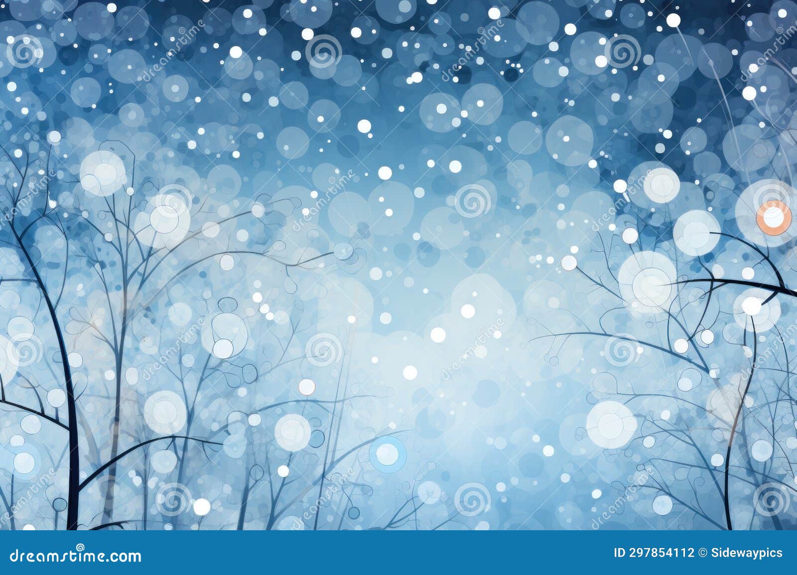 Snowy Abstract Art - Generative AI Stock Illustration - Illustration of ...
