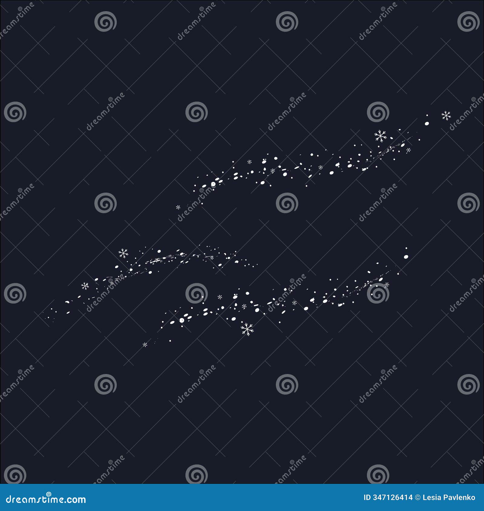 Snowy Abstract Waves Isolated Illustration. Snow Dust and Snowflakes ...